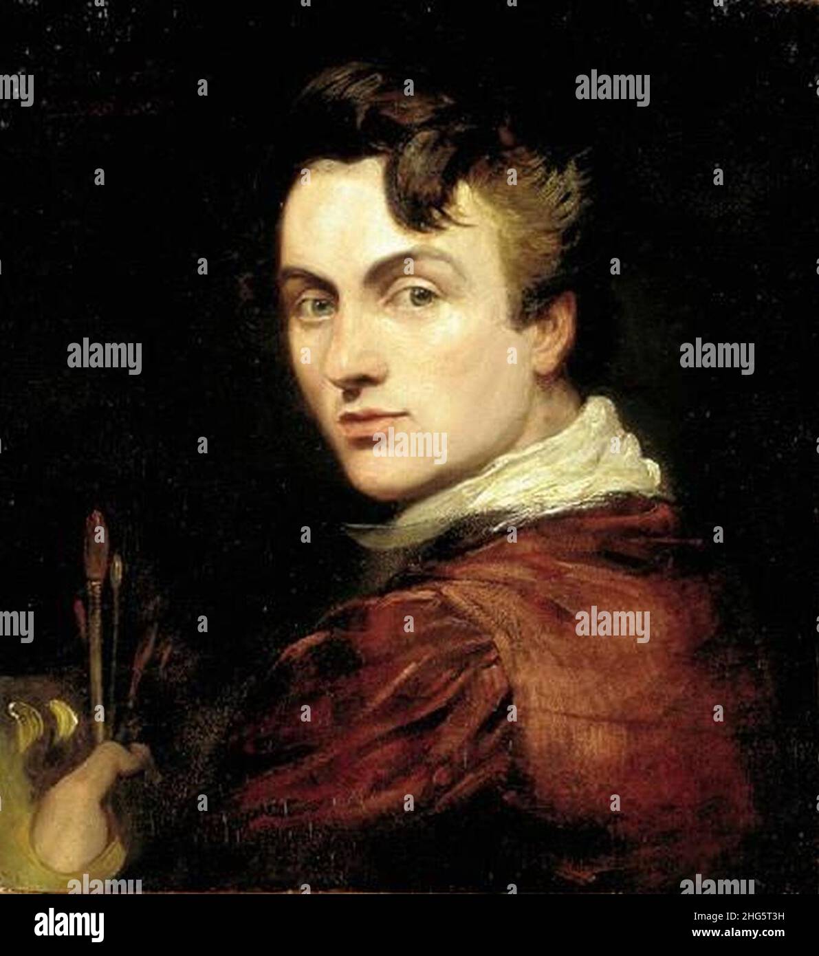Self portrait of Sir George Hayter, 1820 Stock Photo - Alamy
