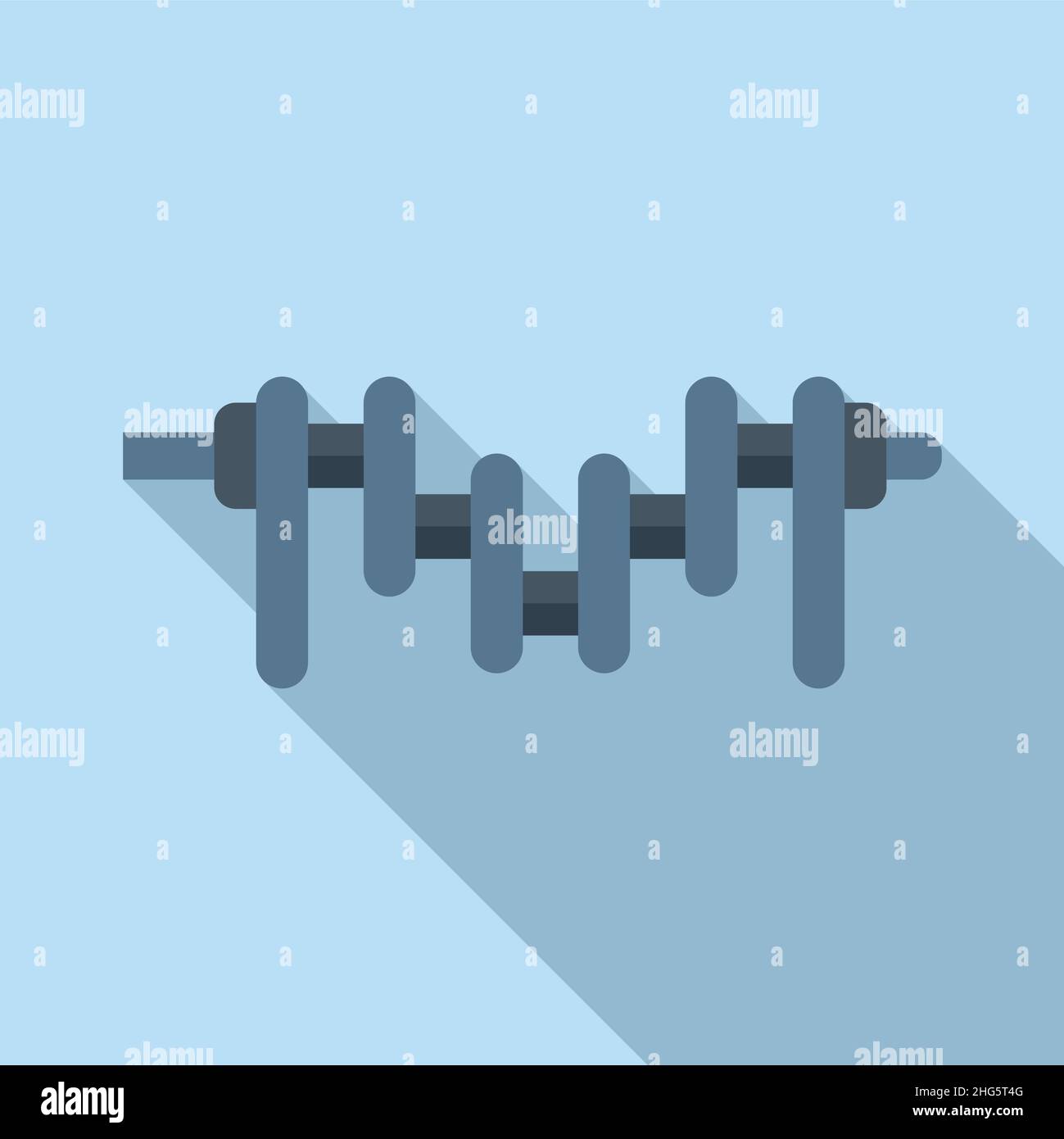 Crankshaft icon flat vector. Car piston. Motor machine Stock Vector ...