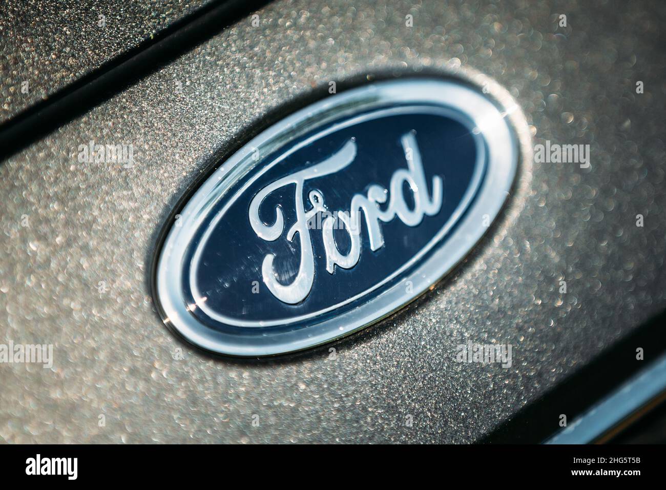 The Ford Focus Silver Logo Stock Photo - Alamy