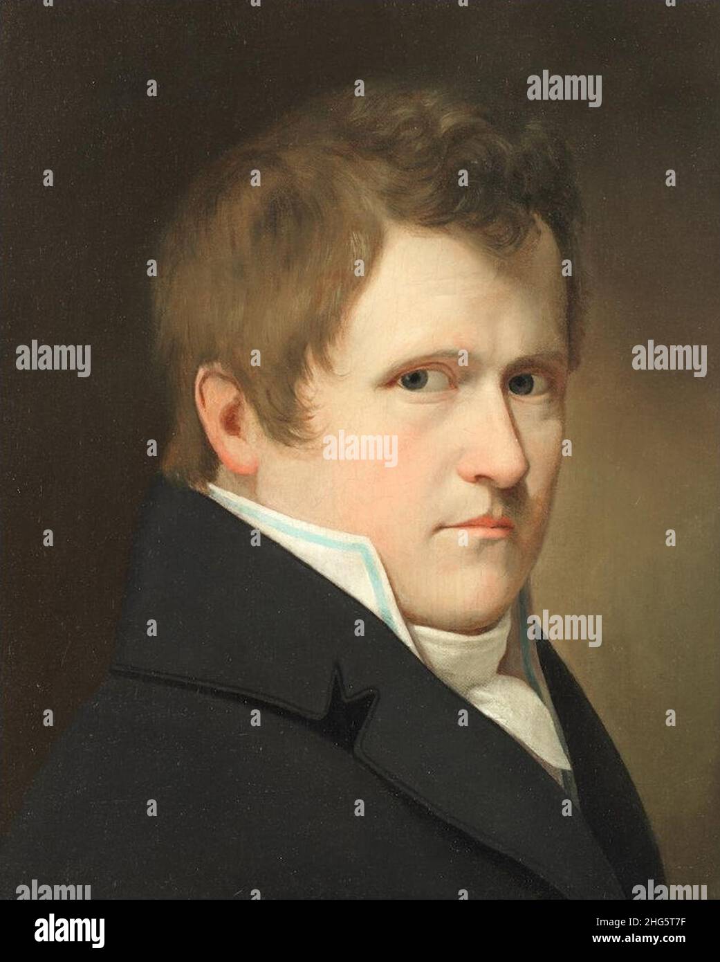 Self portrait, by Christoffer Wilhelm Eckersberg Stock Photo - Alamy
