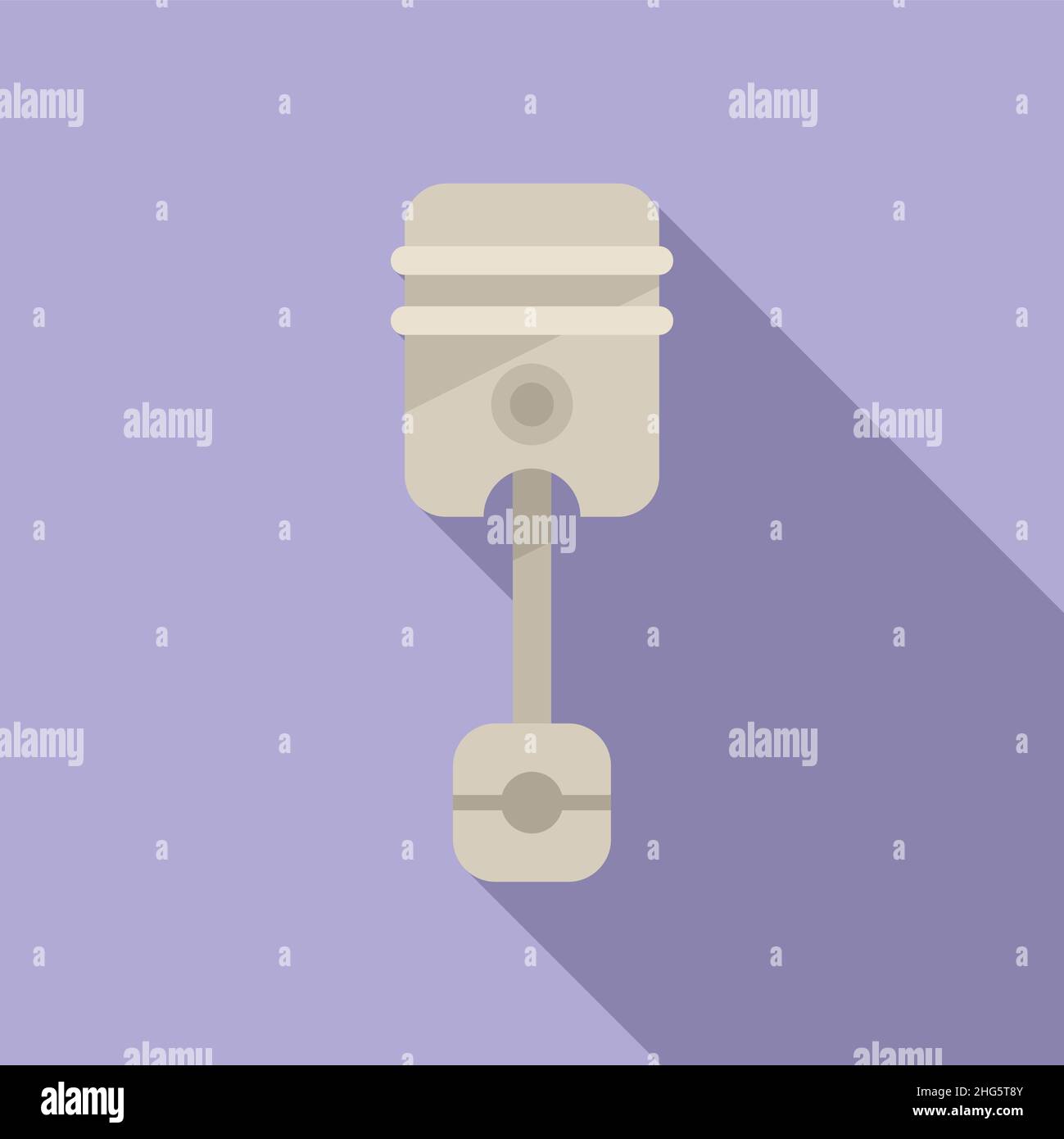 Car motor piston icon flat vector. Repair auto. Vehicle service Stock ...