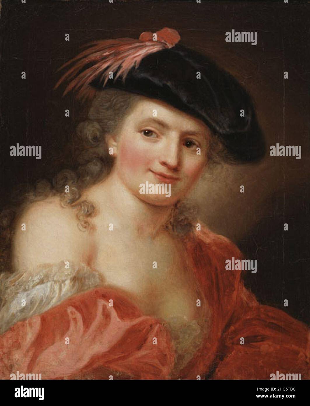 Self-portrait - Anna Dorothea Therbusch Stock Photo - Alamy