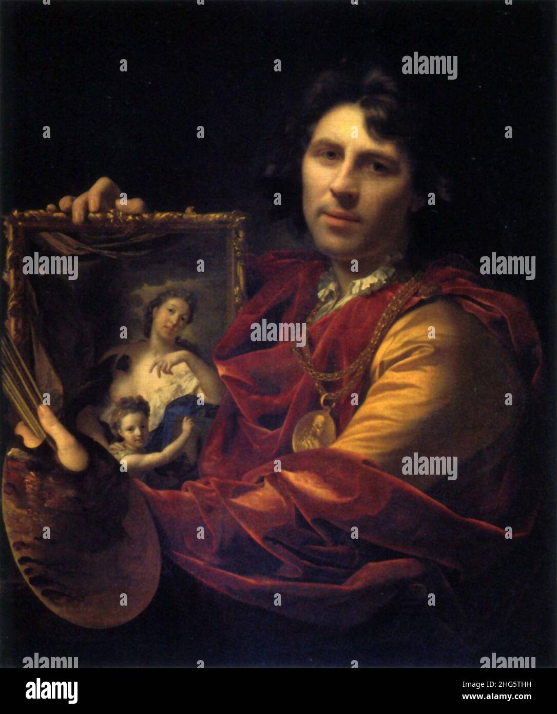 Self-portrait by Adriaen van der Werff Stock Photo - Alamy
