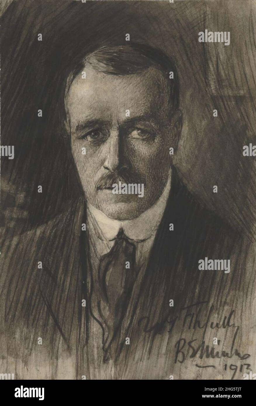 Self-Portrait by Benjamin Edwin Minns (1913 Stock Photo - Alamy