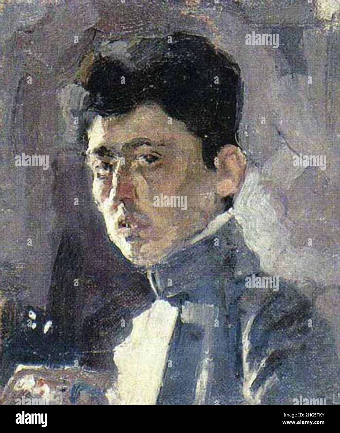 Self-portrait by Isaak Brodsky (1901, GRM Stock Photo - Alamy