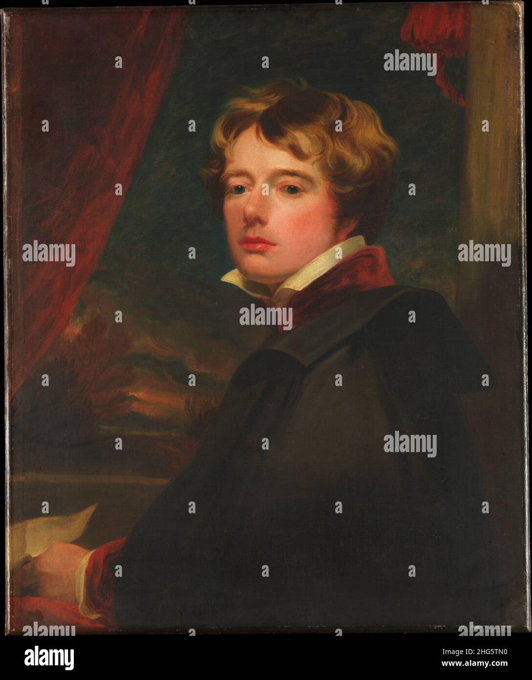 Self-Portrait by George Henry Harlow Stock Photo - Alamy