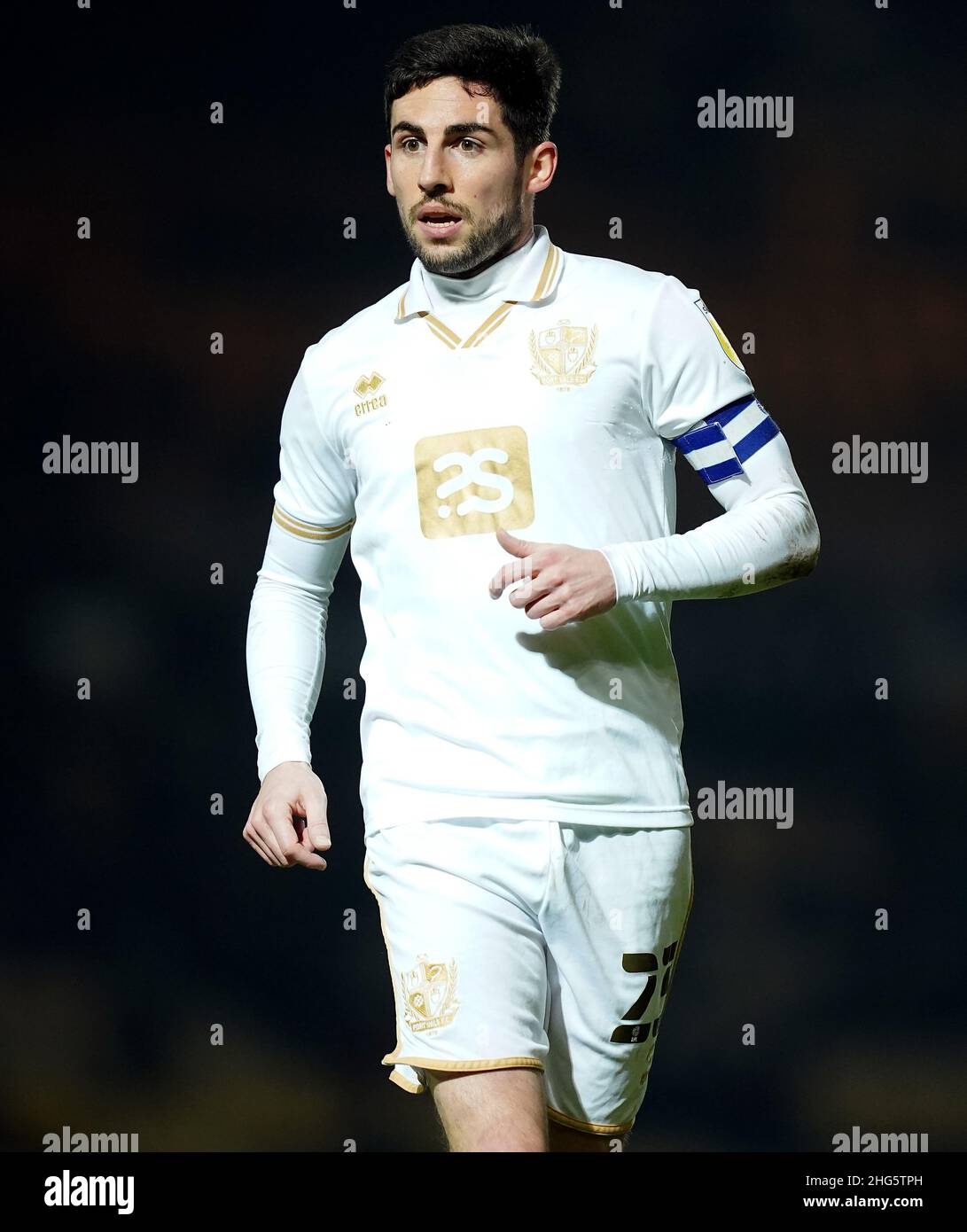 Port Vale's Tom Pett during the Sky Bet League Two match at Vale Park ...