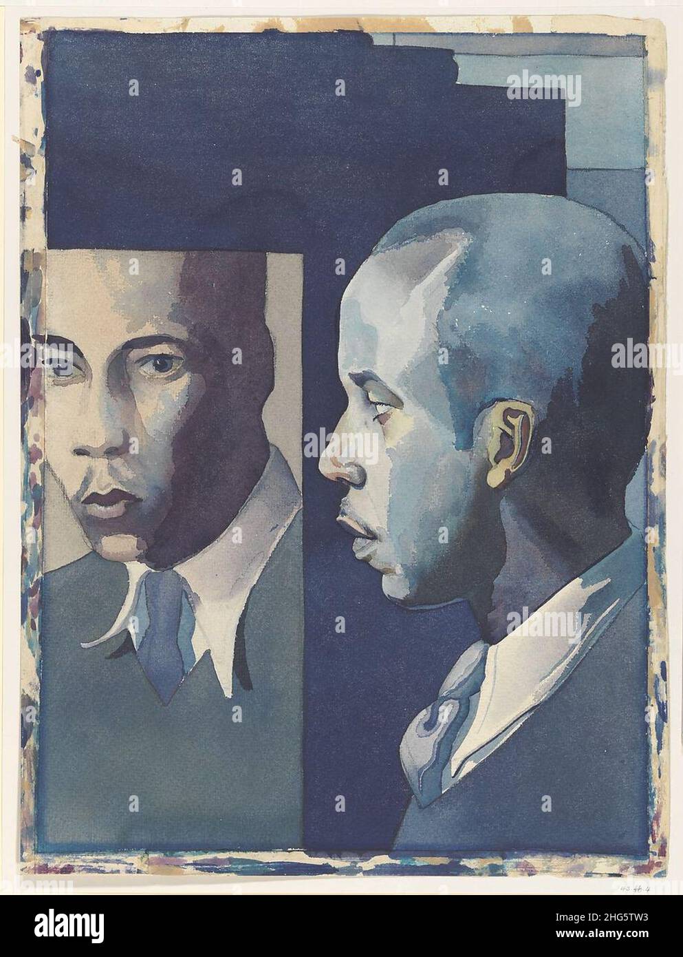 Self-Portrait by Samuel Joseph Brown Jr Stock Photo - Alamy