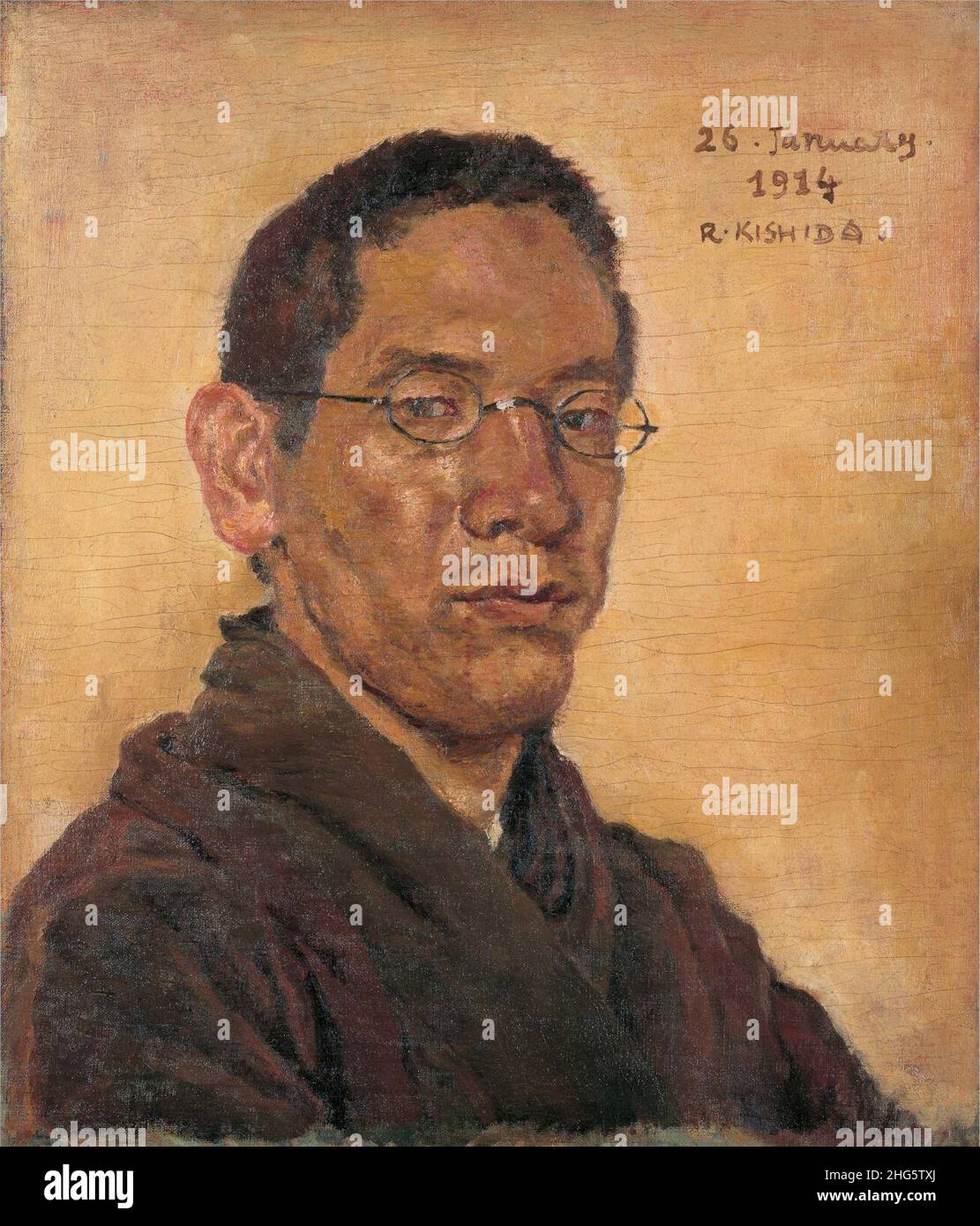 Self-portrait by Kishida Ryusei Stock Photo - Alamy