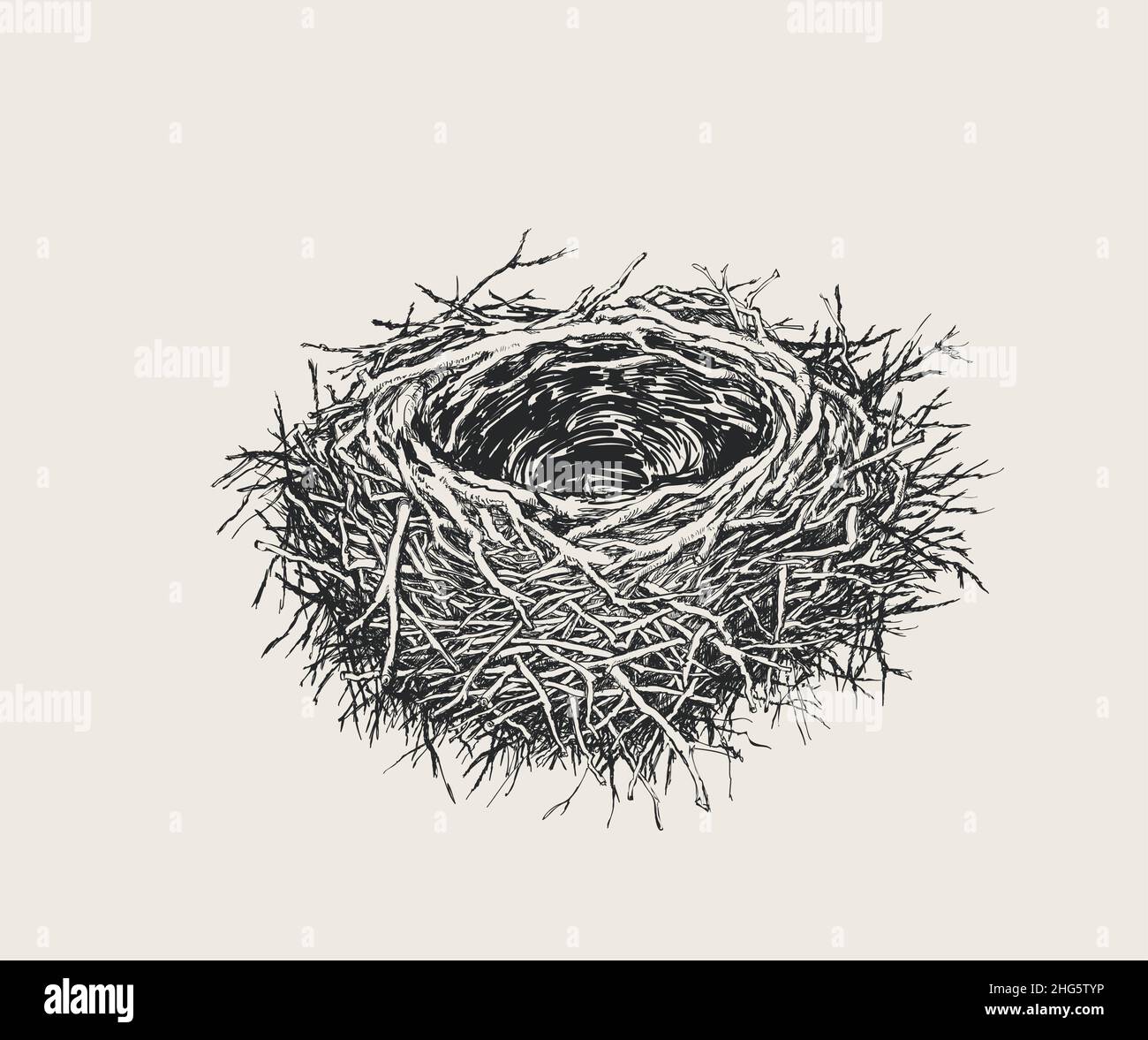 Empty Nest Clip Art Black And White