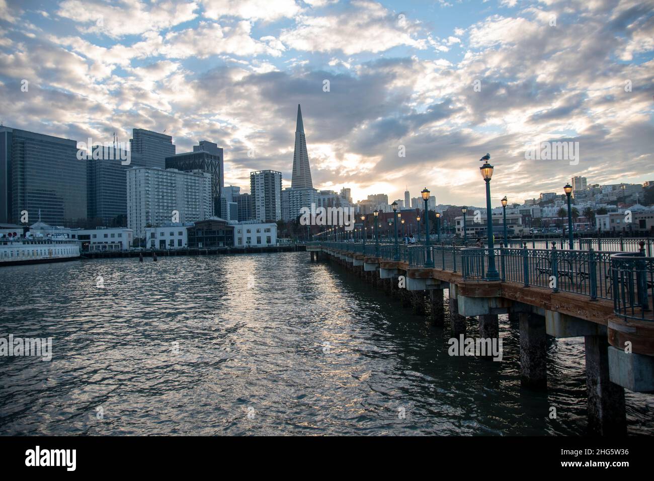 Pier 7 is a famous photography spot in San Francisco, CA, USA because ...