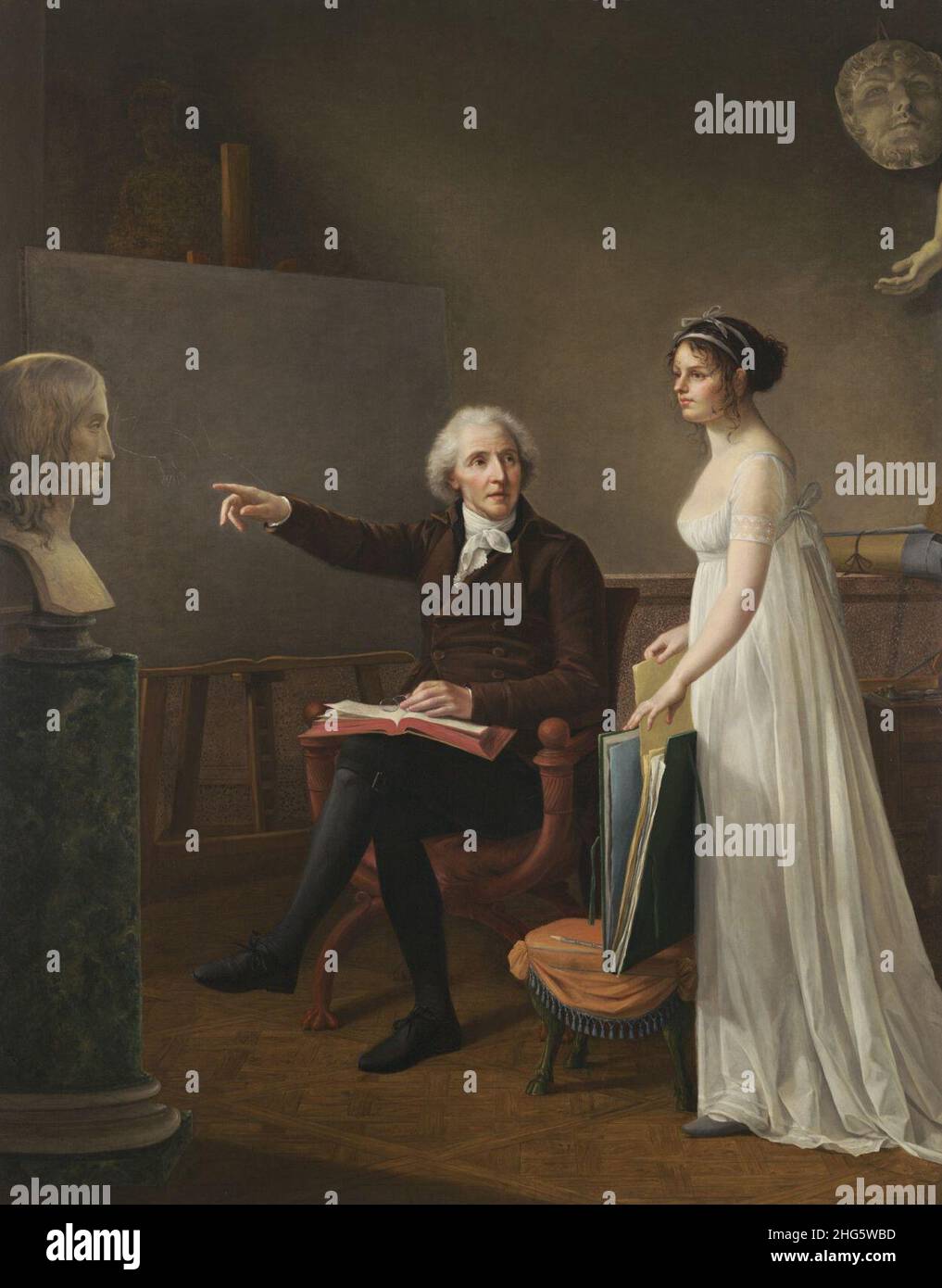 Self-portrait of Constance Mayer with her father Stock Photo - Alamy