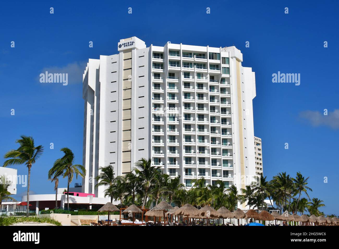 hotel, beach, Caribbean Sea, Cancún, state of Quintana Roo, Yucatán ...