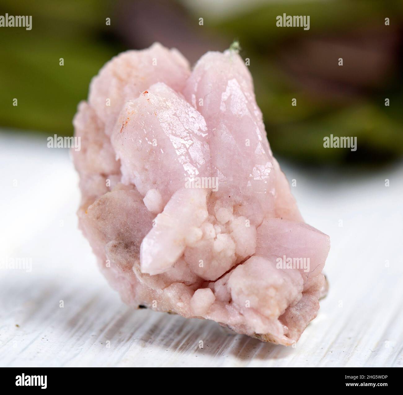 pink quartz mineral specimen stone rock geology gem crystal Stock Photo ...