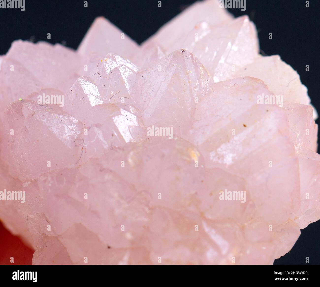 pink quartz mineral specimen stone rock geology gem crystal Stock Photo ...