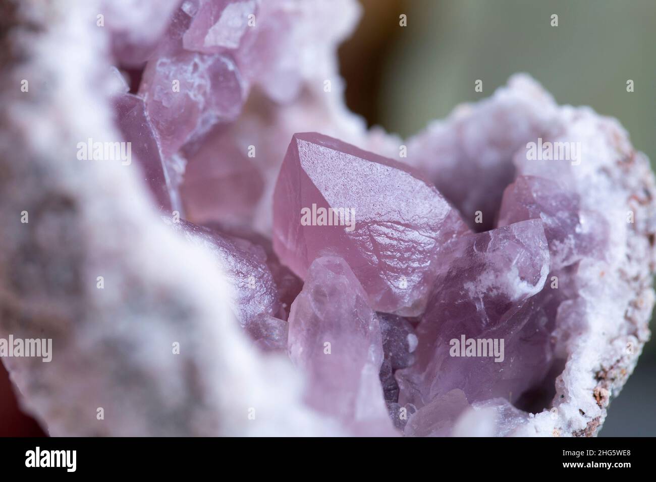 pink quartz mineral specimen stone rock geology gem crystal Stock Photo ...