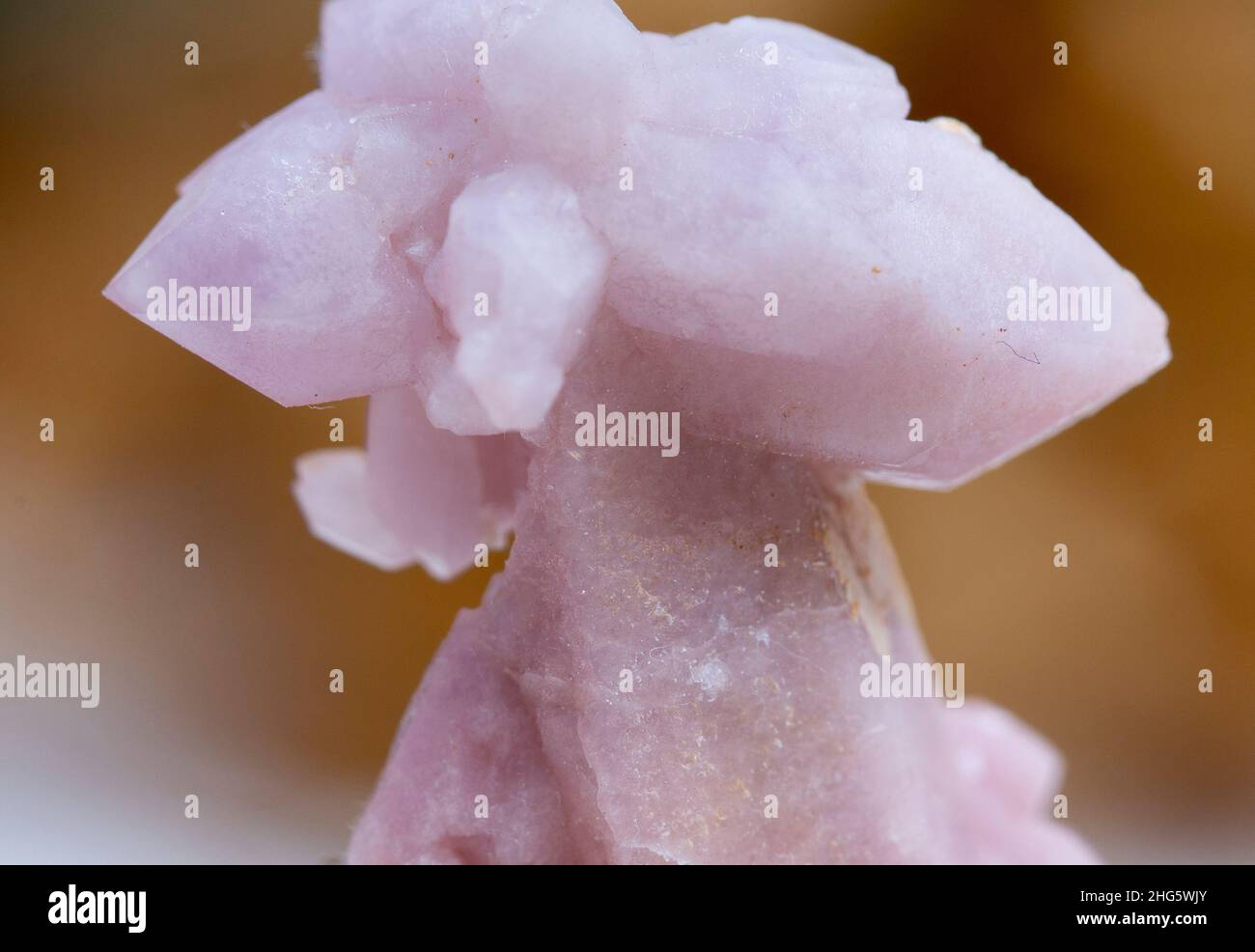 pink quartz mineral specimen stone rock geology gem crystal Stock Photo ...