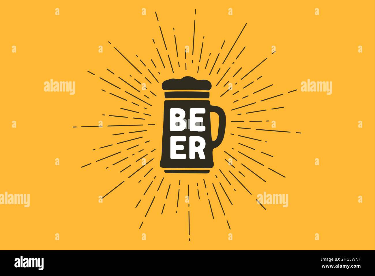 T bar beer font hi-res stock photography and images - Alamy