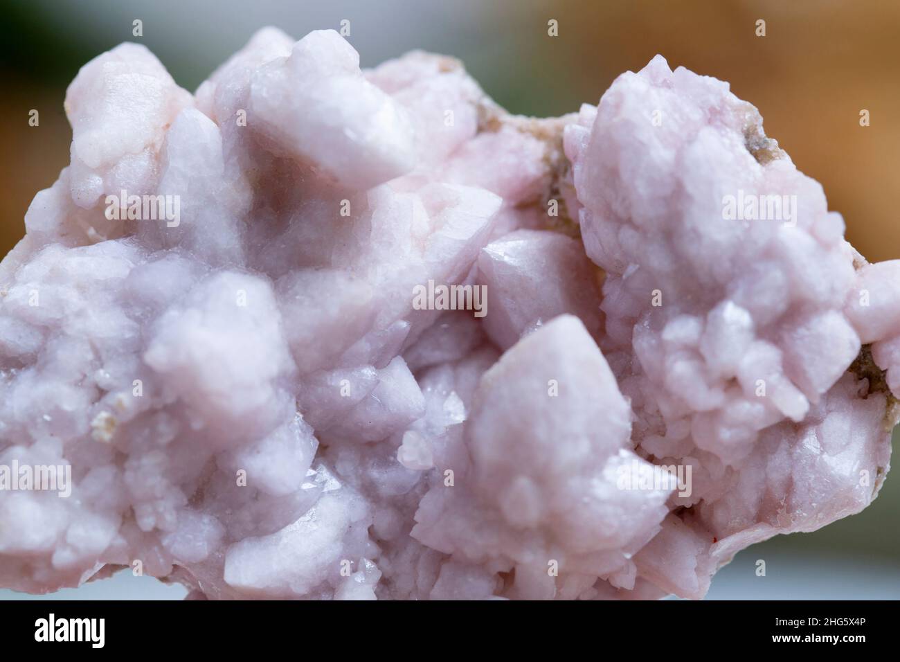 pink quartz mineral specimen stone rock geology gem crystal Stock Photo ...