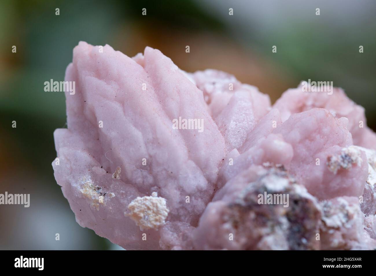 pink quartz mineral specimen stone rock geology gem crystal Stock Photo ...