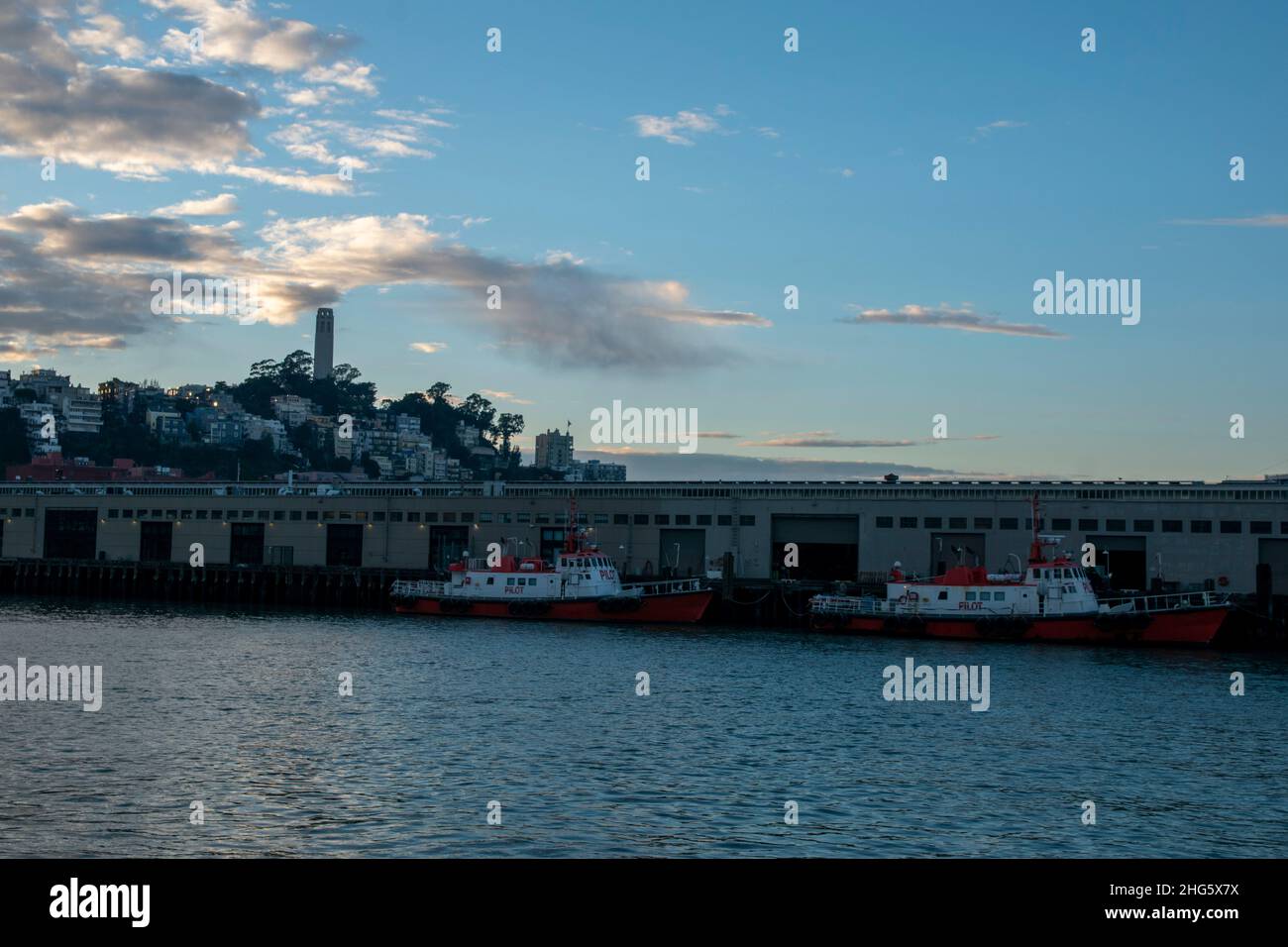Pier 7 is a famous photography spot in San Francisco, CA, USA because ...
