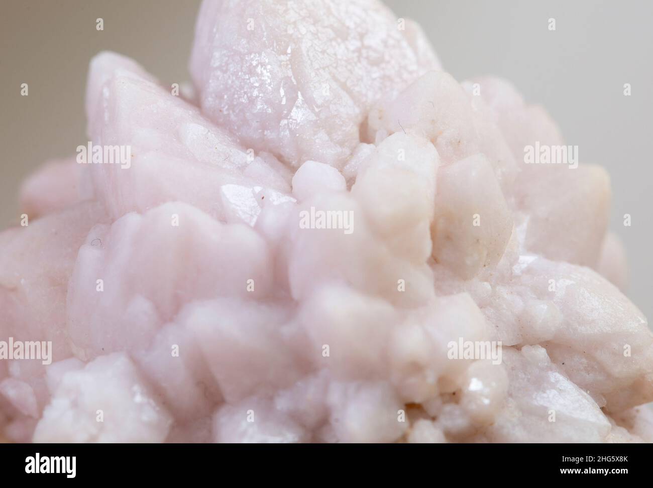 pink quartz mineral specimen stone rock geology gem crystal Stock Photo ...