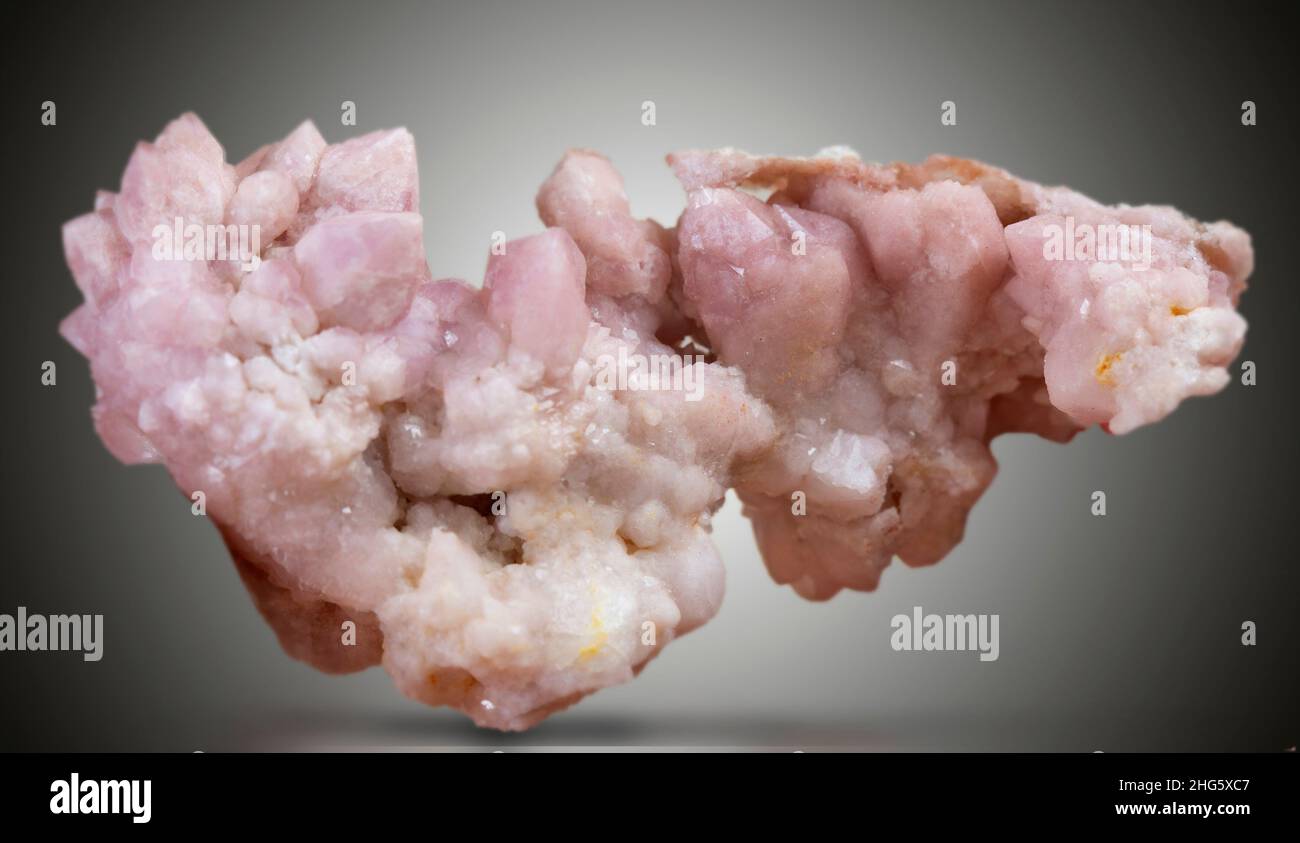pink quartz mineral specimen stone rock geology gem crystal Stock Photo ...