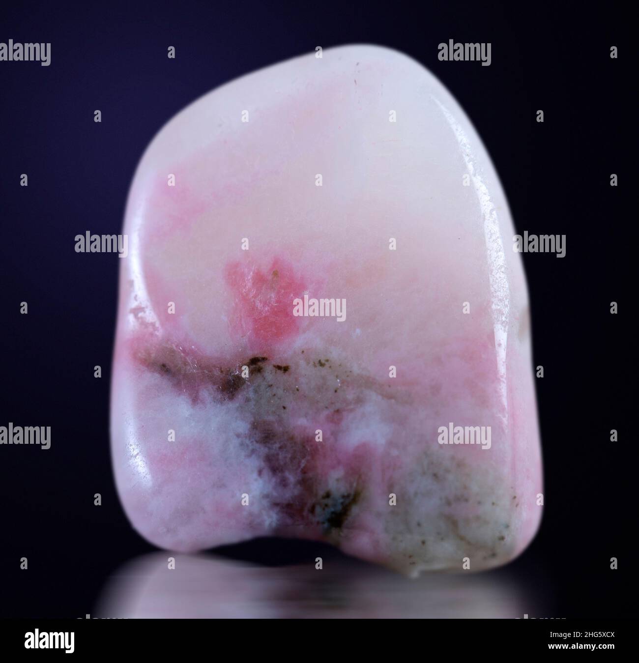 pink quartz mineral specimen stone rock geology gem crystal Stock Photo ...