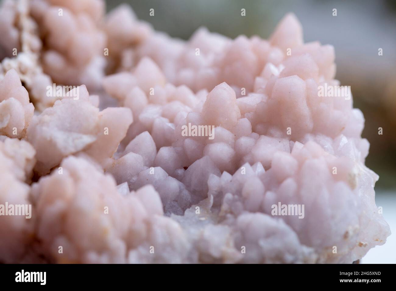 pink quartz mineral specimen stone rock geology gem crystal Stock Photo ...