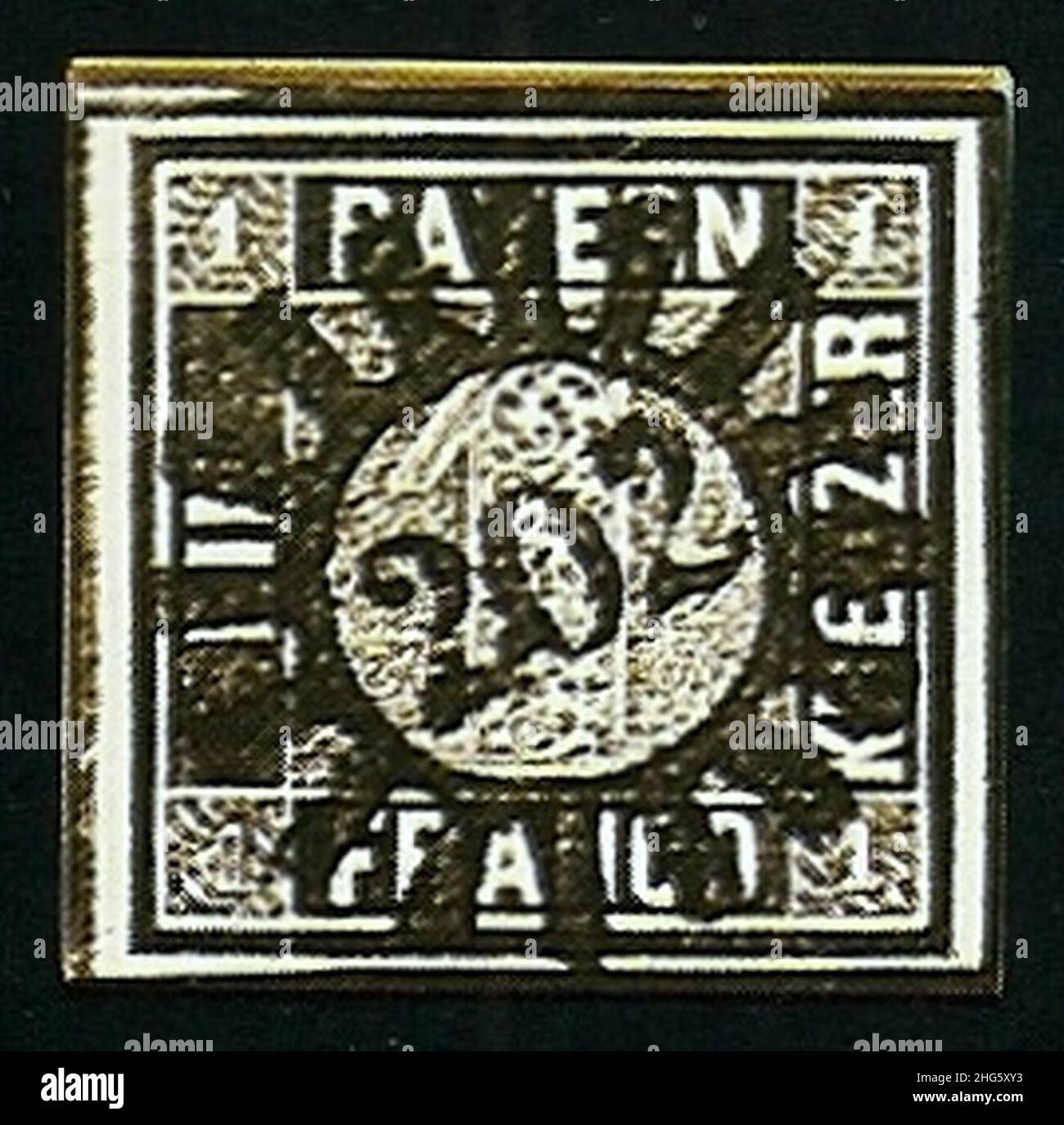 Selo postal, Baviera, 1849 Stock Photo - Alamy