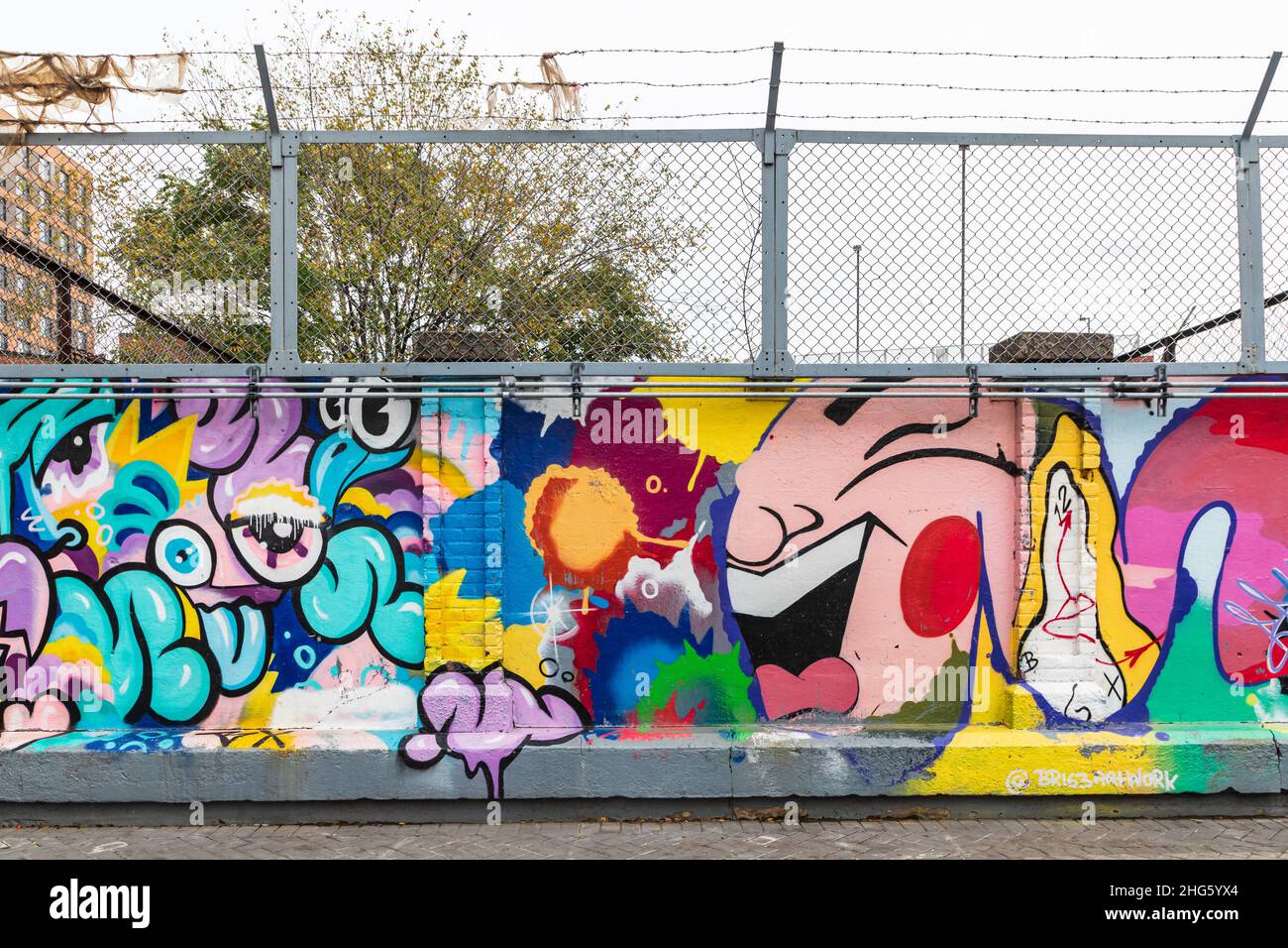 The Bronx, New York City, New York, USA. November 2, 2021. Graffiti on ...