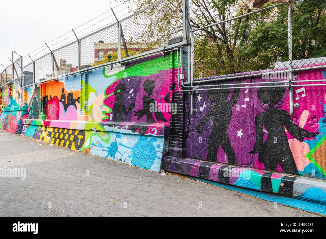 The Bronx, New York City, New York, USA. November 2, 2021. Graffiti on ...