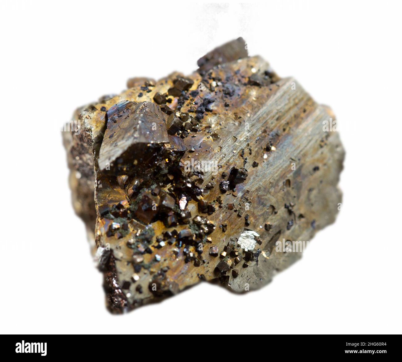 pyrite mineral specimen stone rock geology gem crystal Stock Photo - Alamy