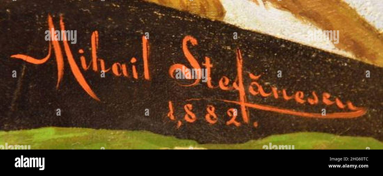 Semnatura Mihail Stefanescu Stock Photo - Alamy