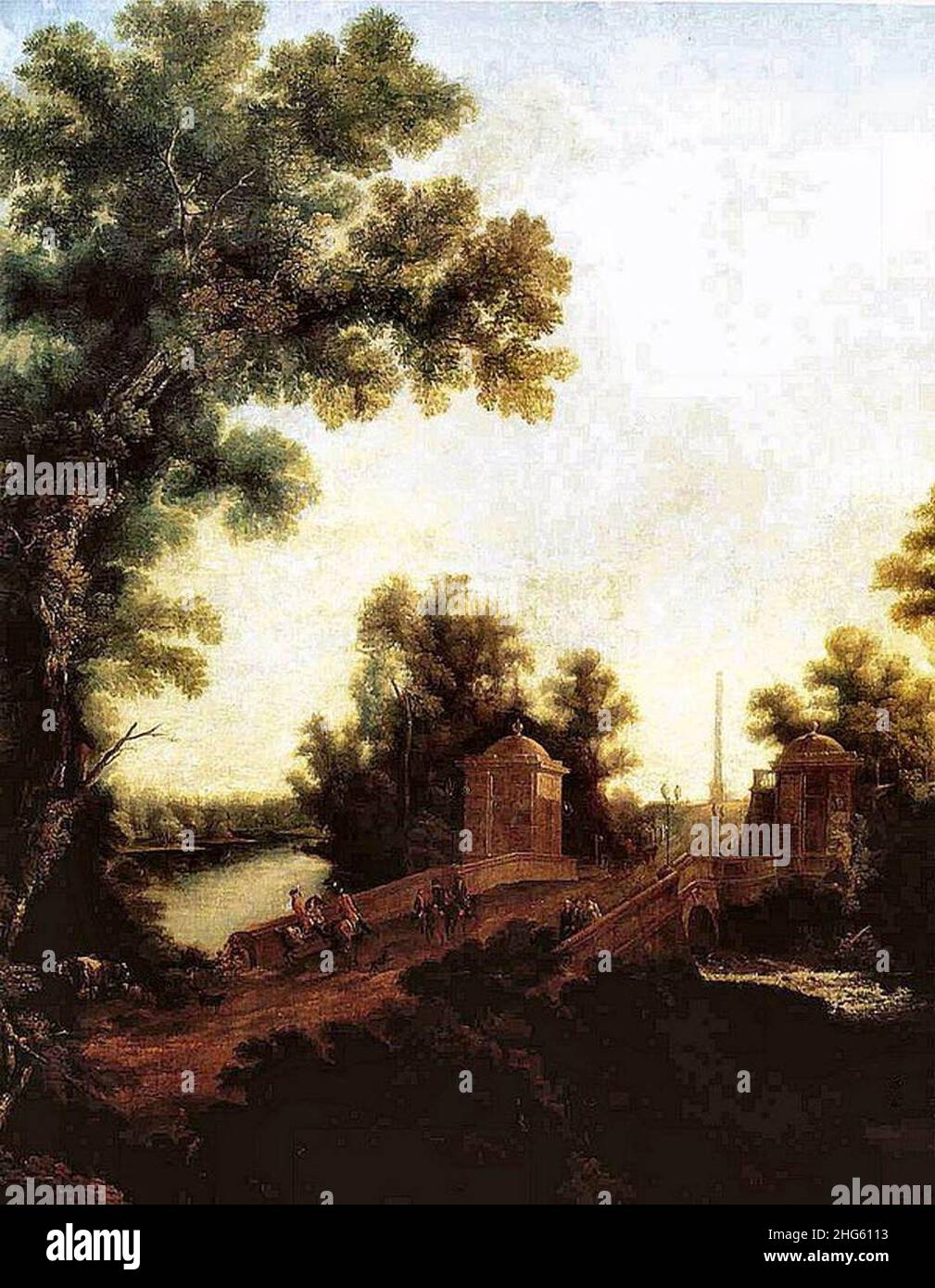 Semyon Fyodorovich Shchedrin - Stone Bridge in Gatchina near Constable ...