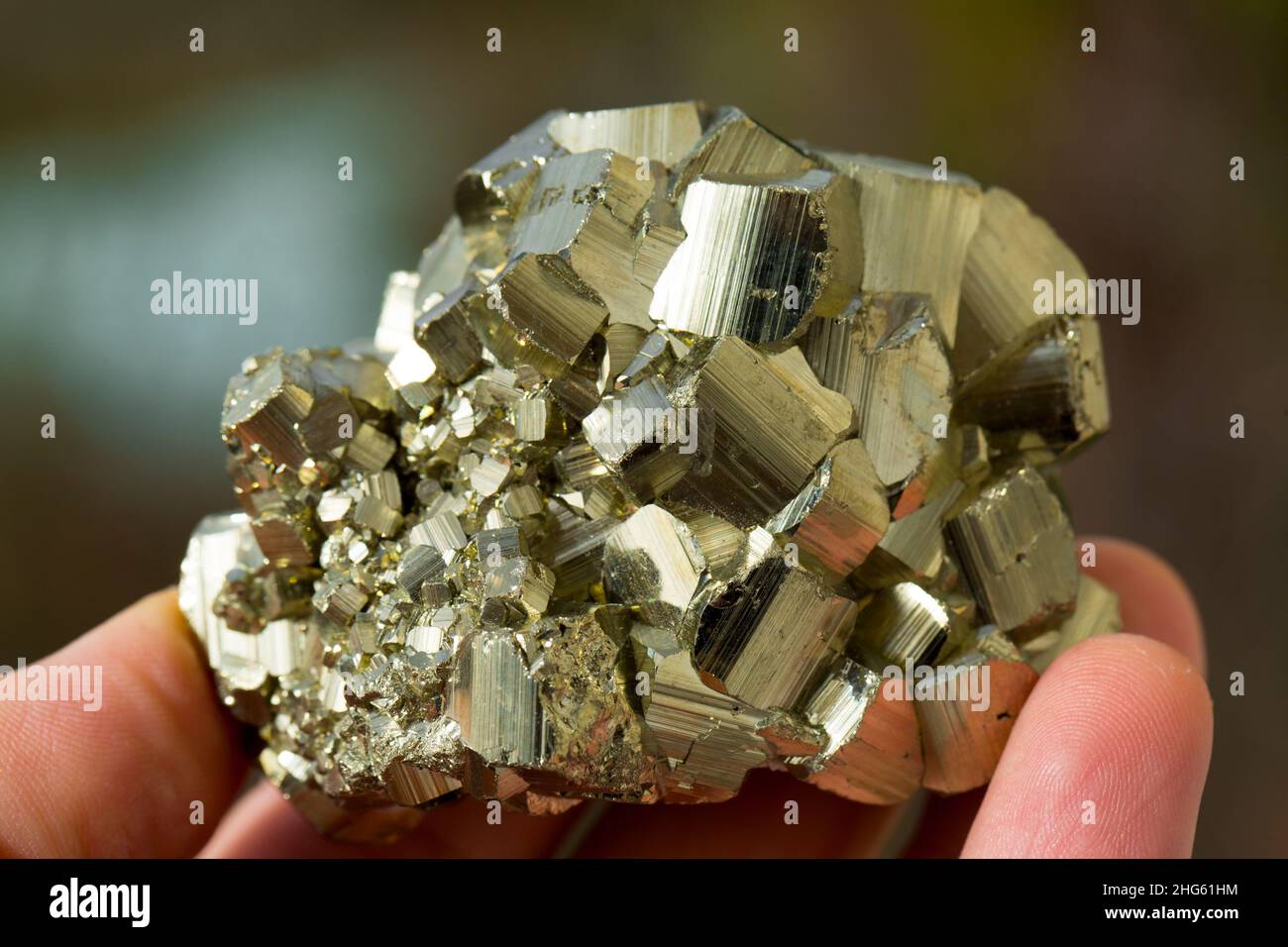 pyrite mineral specimen stone rock geology gem crystal Stock Photo - Alamy