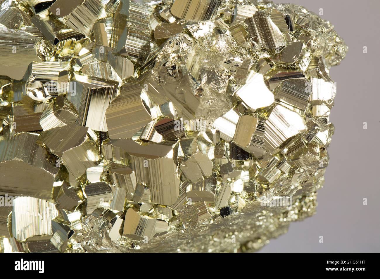 pyrite mineral specimen stone rock geology gem crystal Stock Photo - Alamy