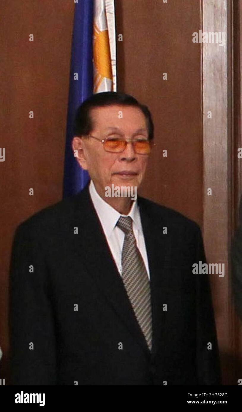 Juan ponce enrile hi-res stock photography and images - Alamy