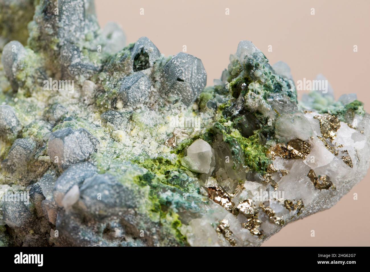 pyrite mineral specimen stone rock geology gem crystal Stock Photo - Alamy