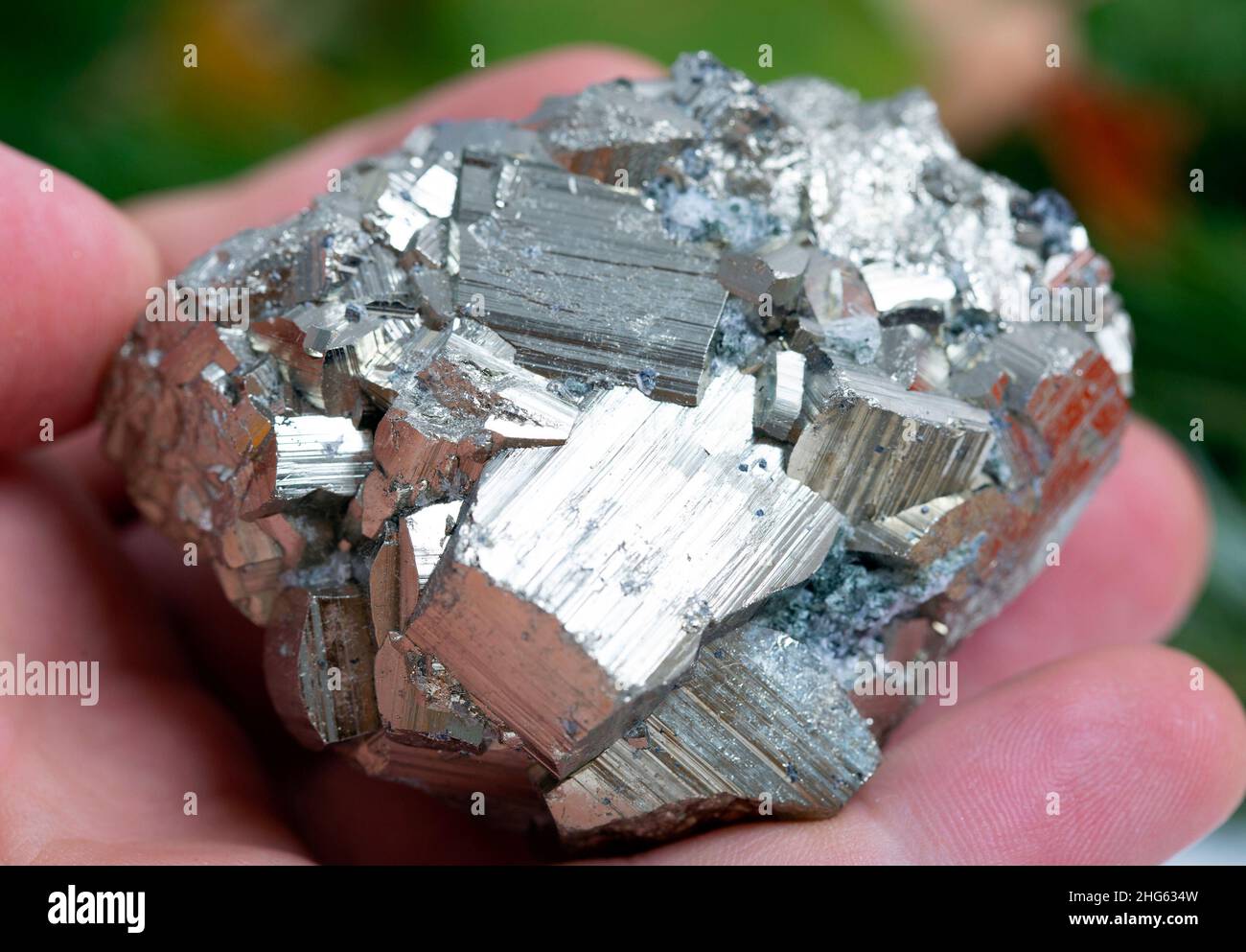 pyrite mineral specimen stone rock geology gem crystal Stock Photo - Alamy