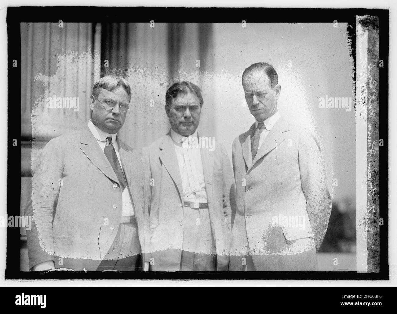 Senator Hiram Johnson, Wm. E. Borah & Medire McCormick Stock Photo - Alamy