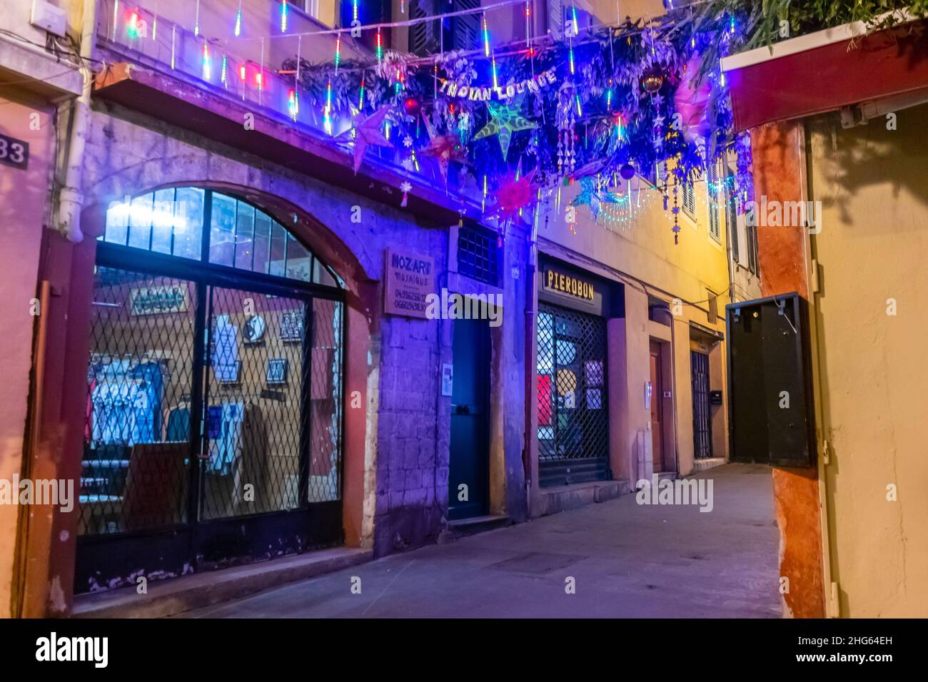 Nice, France, French Small Business, Shops Fronts in Old CIty Center ...