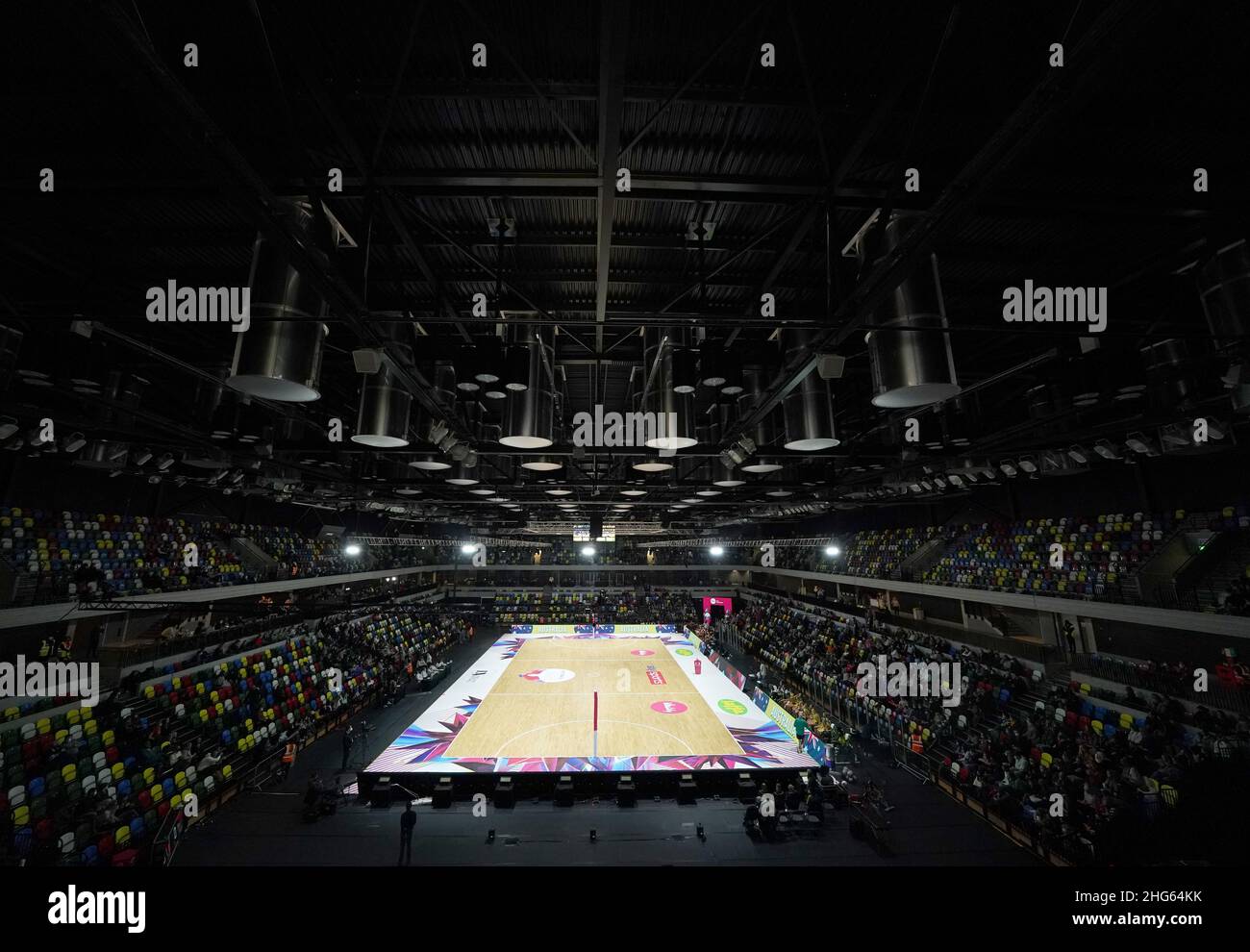 A general view of the court during the Netball Quad Series match at the ...