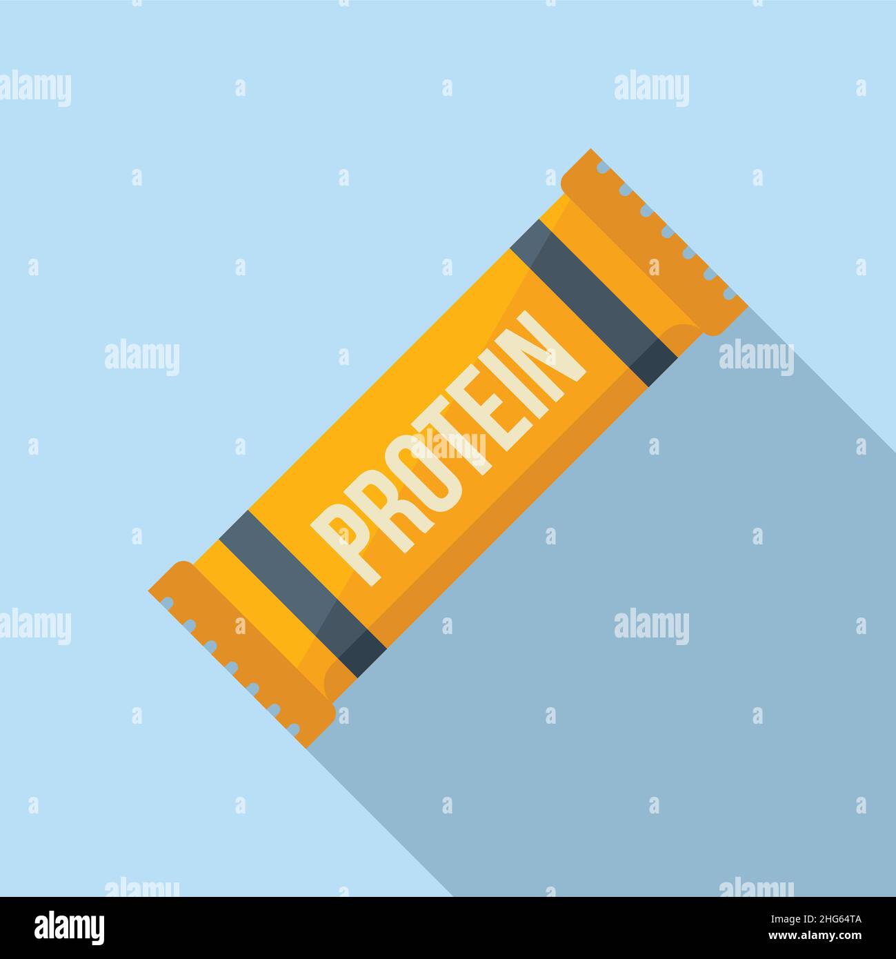 Muscle protein icon flat vector. Sport bar. Nutrition supplement Stock ...