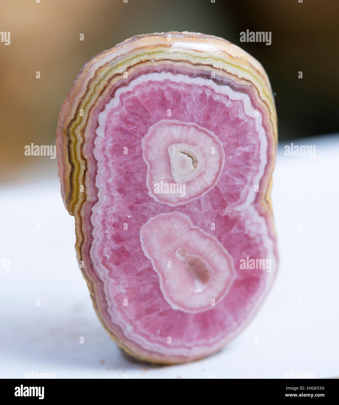 rhodochrosite,mineral specimen stone rock geology gem crystal Stock ...