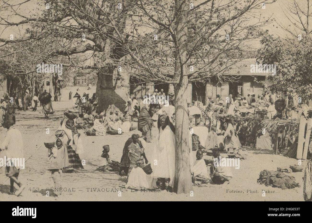 Senegal - Tivaouane - Le Marche (Fortier, Phot. Dakar Stock Photo - Alamy