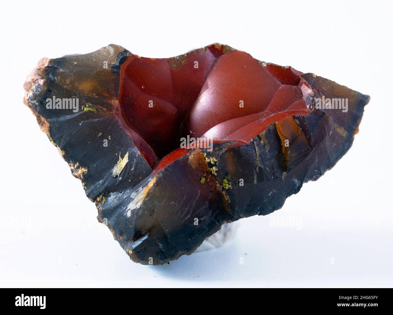 red fox agate mineral specimen stone rock geology gem crystal Stock ...