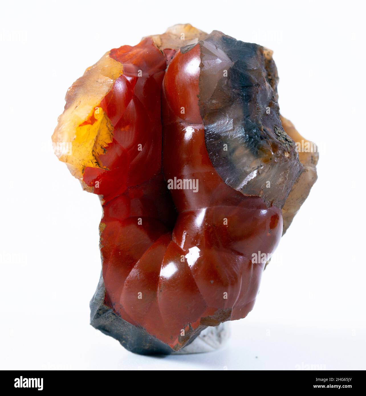 red fox agate mineral specimen stone rock geology gem crystal Stock ...