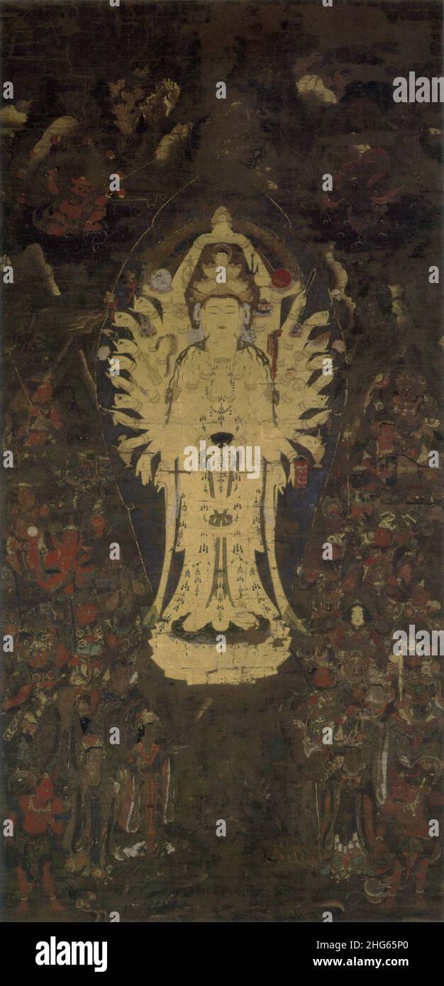 Senju Kannon Nijuhachi Bushu Zo, Gokoku-in Temple Stock Photo - Alamy