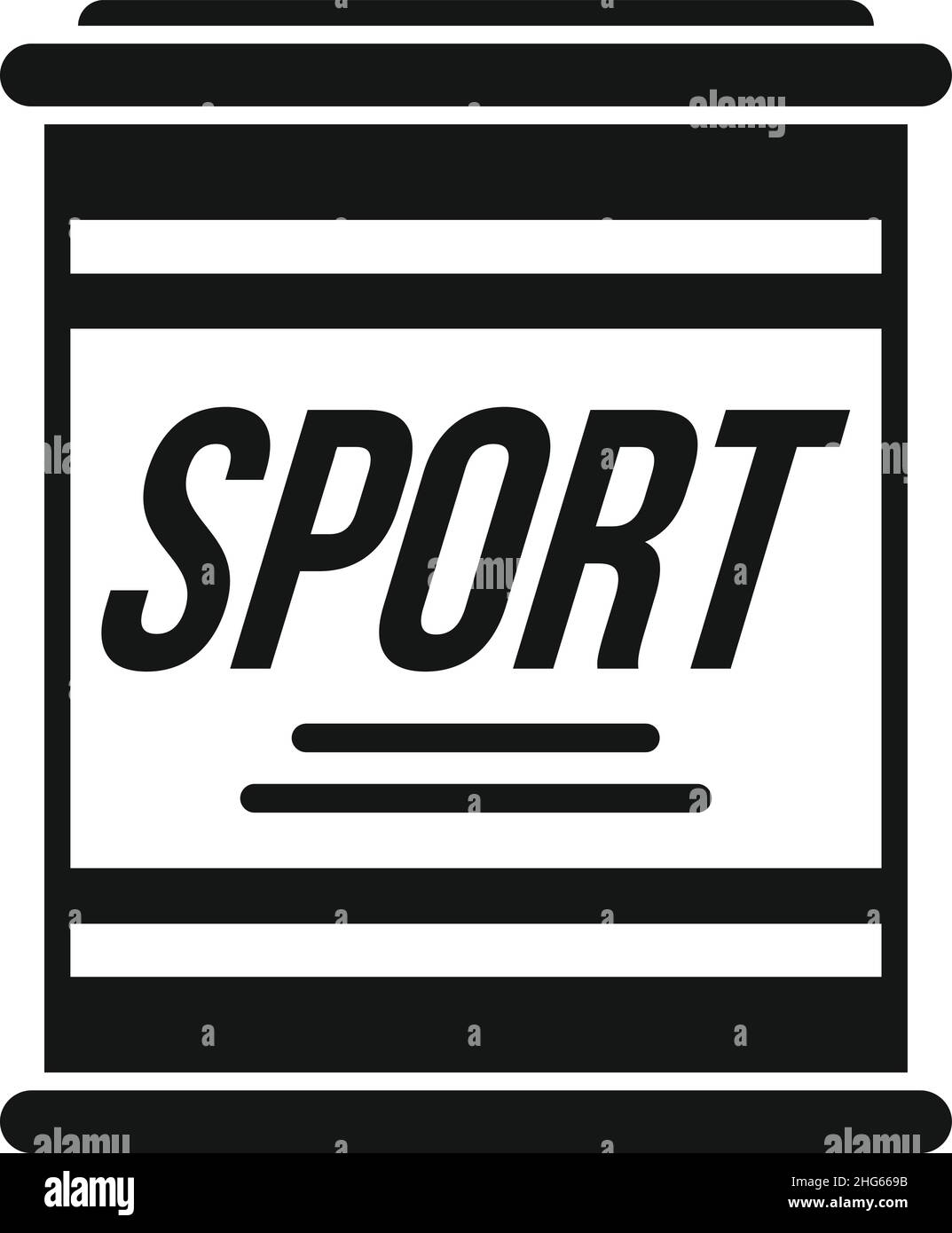 Creatine nutrition icon simple vector. Sport supplement. Protein ...